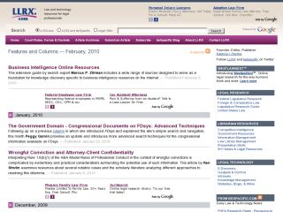 LLRX Featured Article: Business Intelligence Online Resources - Marcus P. Zillman